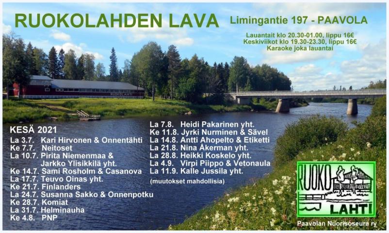 Ruokolahden lava kesä 2021 | Siikajoki